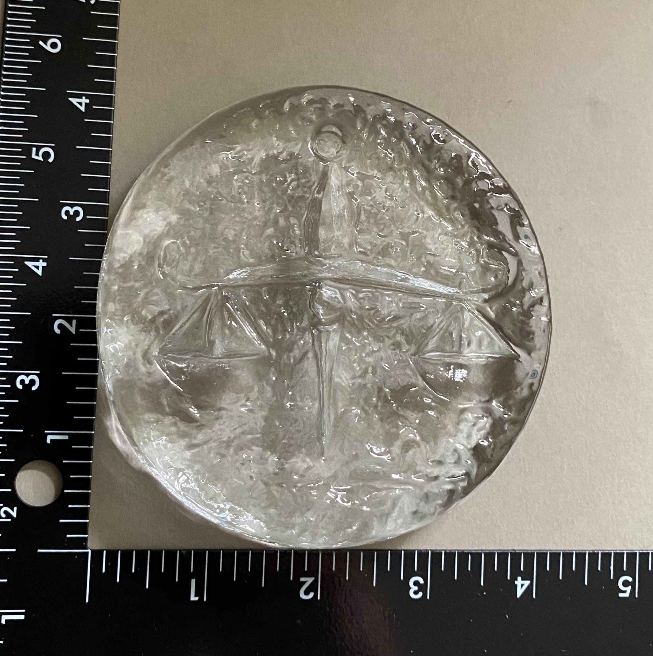 1970s BLENKO Glass ZODIAC Paperweight in Crystal Hand Crafted West ...