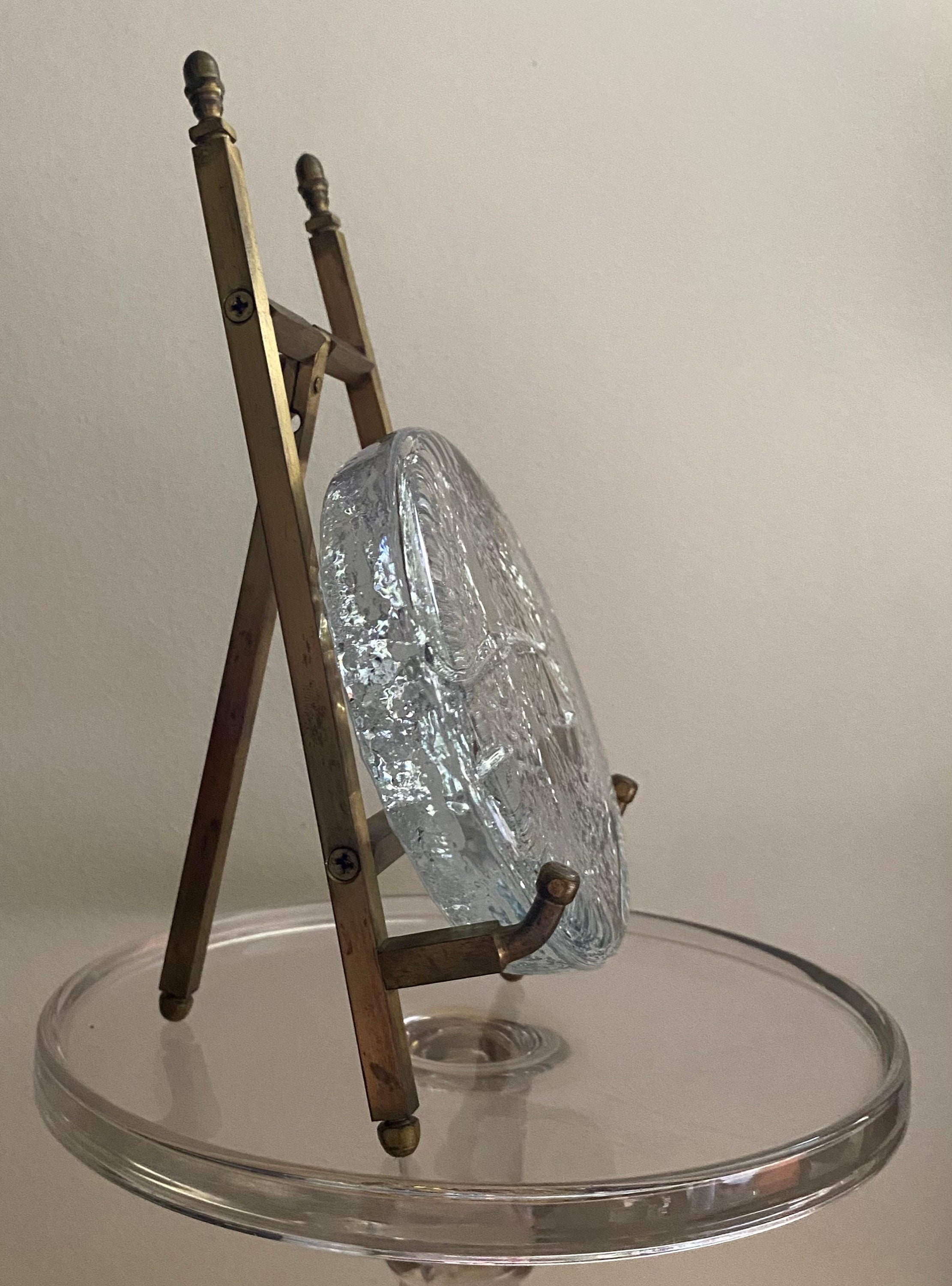 1970s BLENKO Glass ZODIAC Paperweight in Crystal Hand Crafted West ...