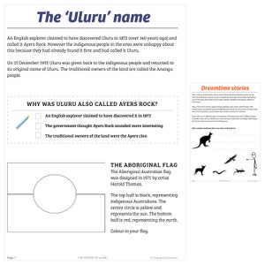Uluru Teaching Pack - Etsy