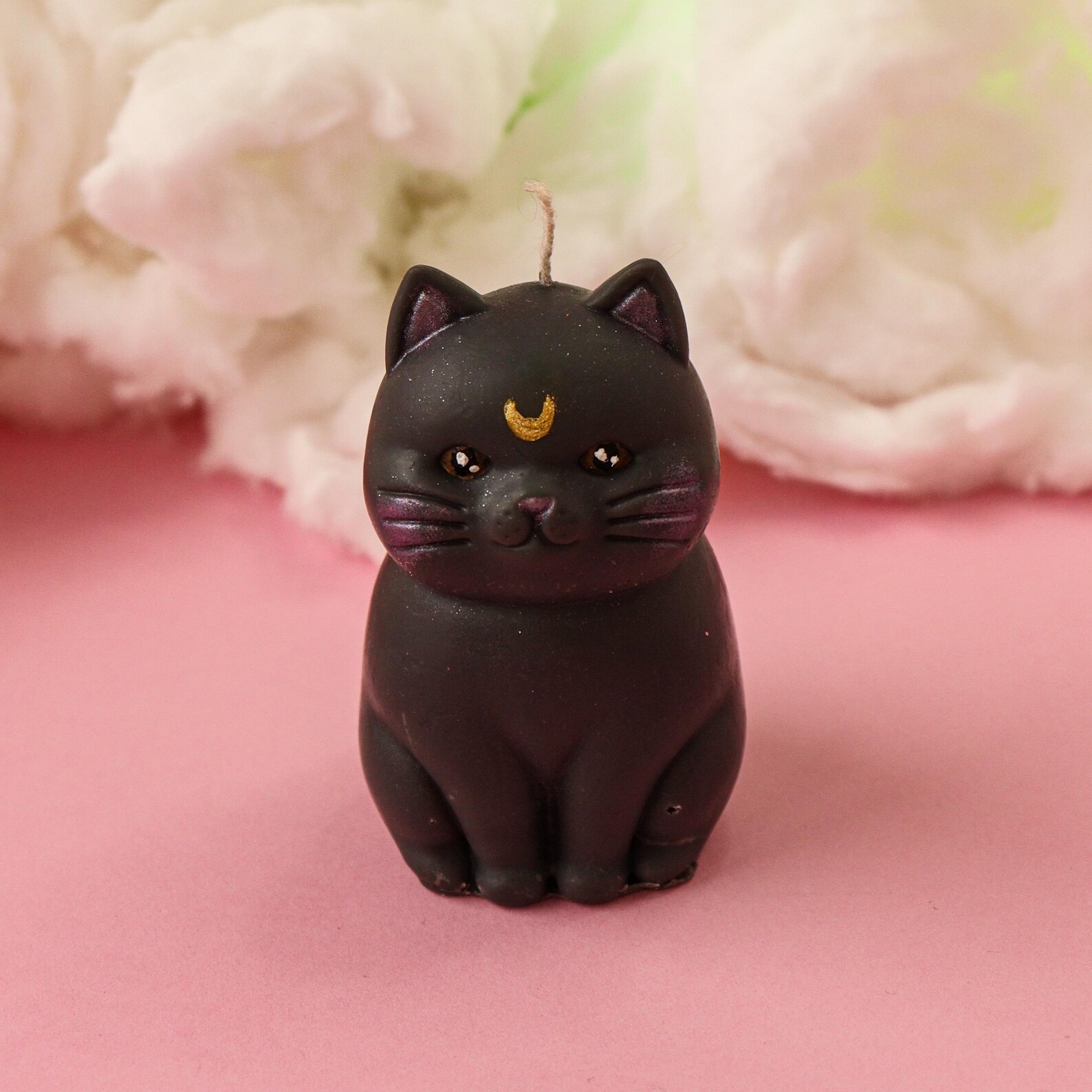 Luna & Artemis Cat Candles – Mystical Cat Gift, Black and White Cat ...