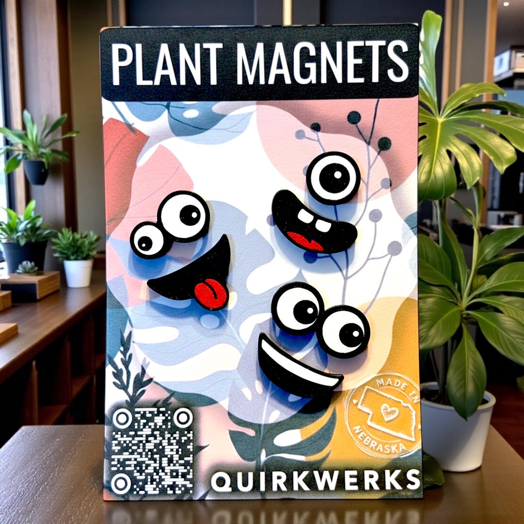 Funny Faces Magnets for Plants and Magnetic Surfaces - Etsy