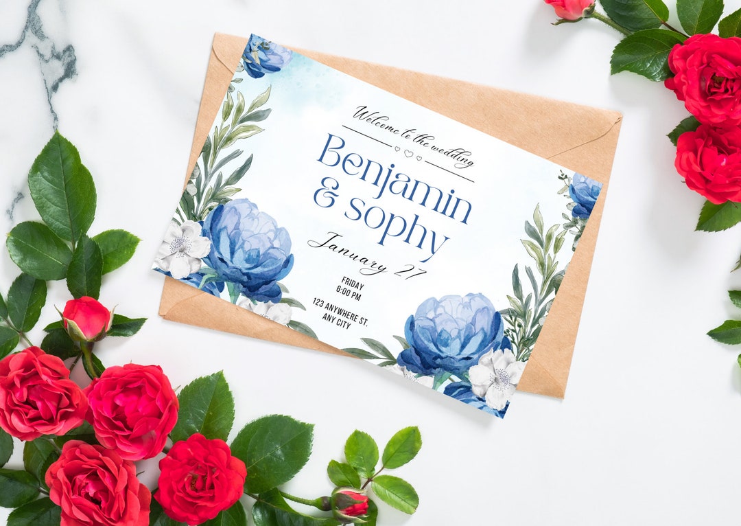 Personalized Wedding Invitation Card, Simple and Classic Design ...