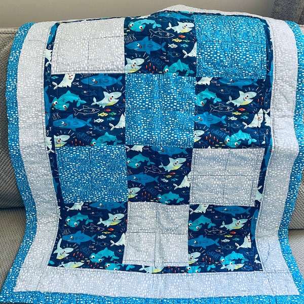 Shark Quilt - Etsy