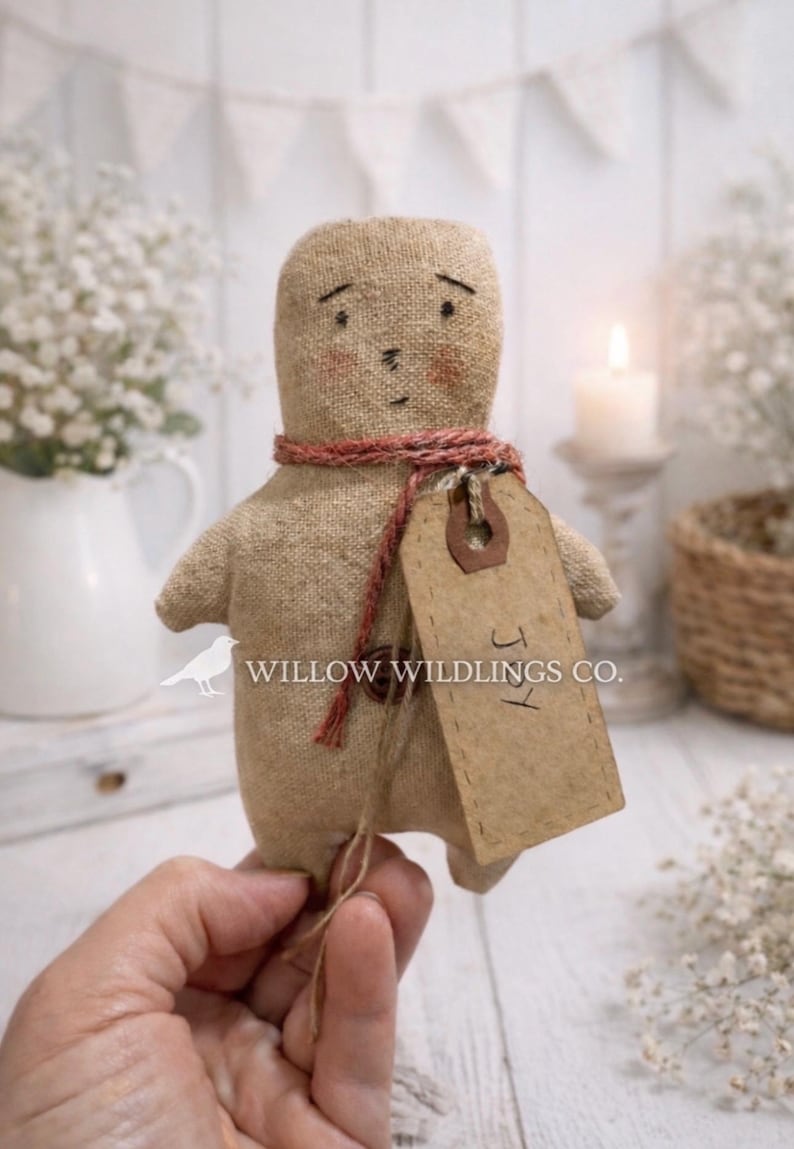 Primitive Christmas Snowman Sewing Pattern – Rustic Holiday Snowman PDF ...