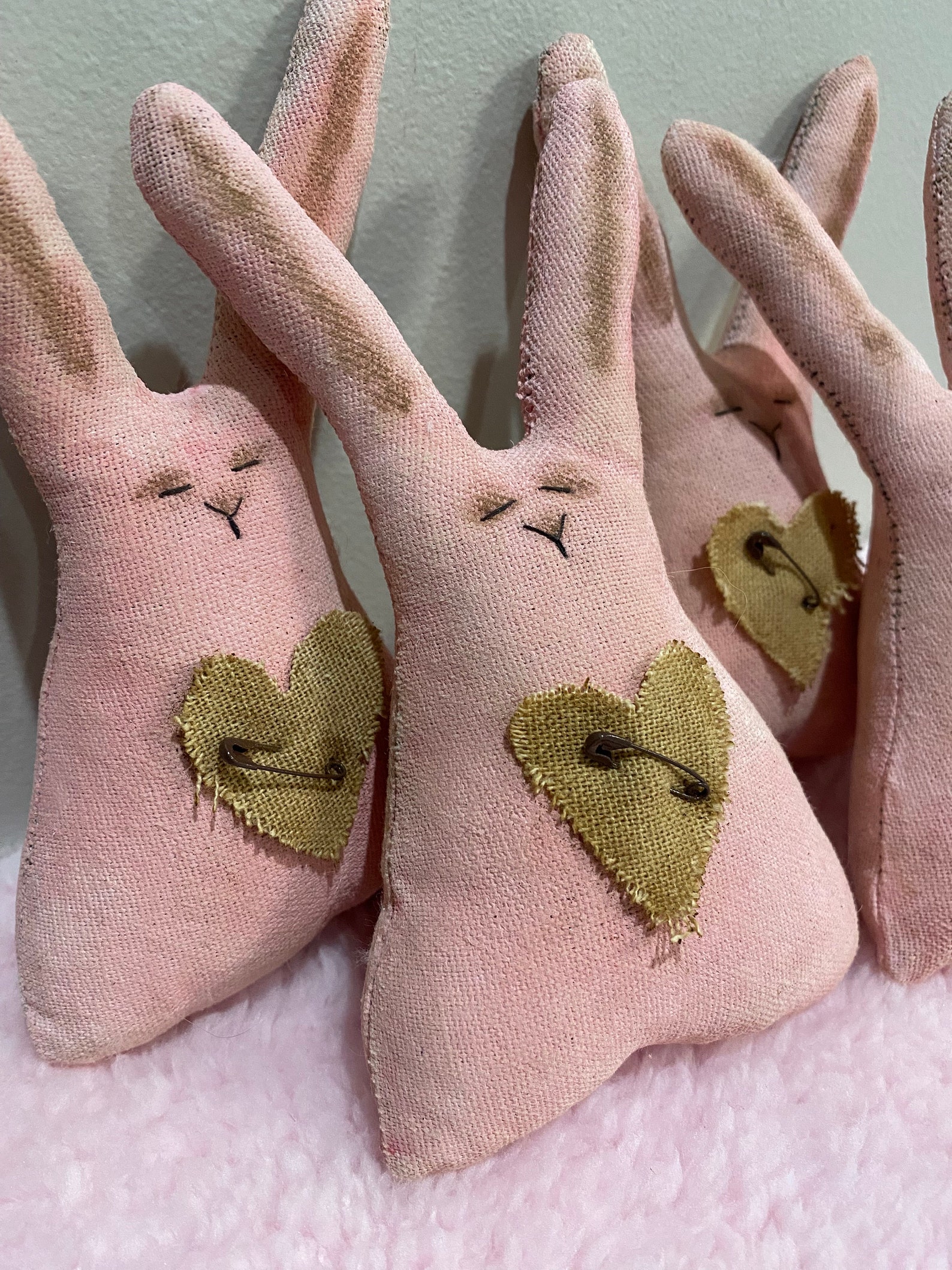 Primitive Bunny Handmade Bunny Easter Primitive Primitive Easter Decor ...