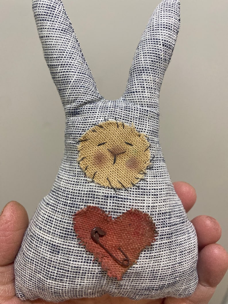 Primitive Bunny Decor Primitive Doll Bunny Bunnies Farmhouse Rabbit ...