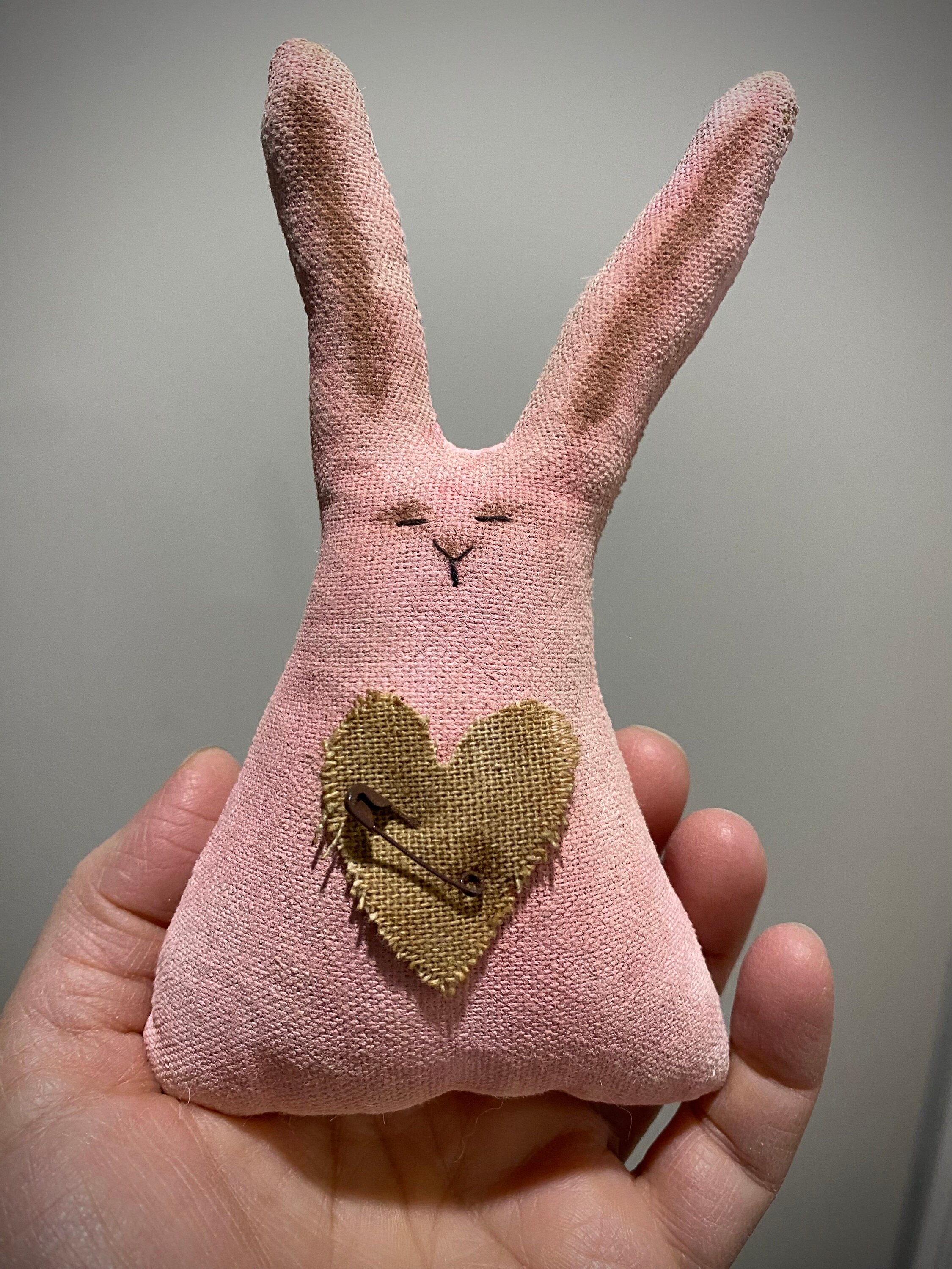 Primitive Bunny Handmade Bunny Easter Primitive Primitive Easter Decor ...