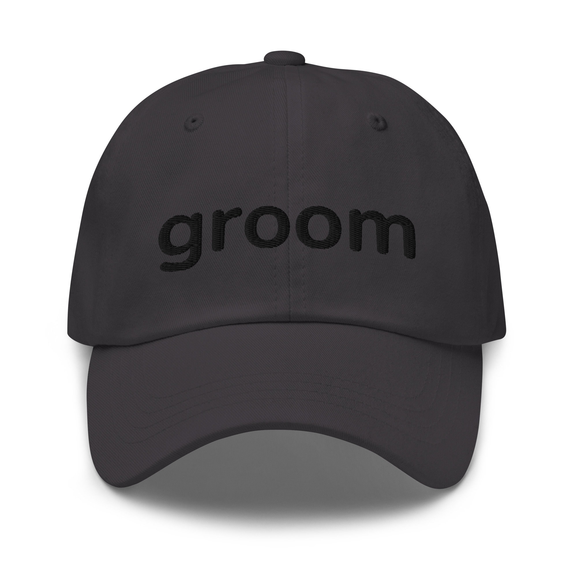 Monochrome Groom Hat, 3D Puff Embroidery, Groom Baseball Cap, Bachelor ...