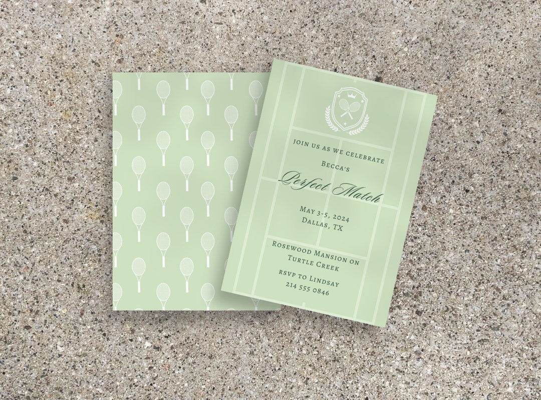 Perfect Match Bachelorette Invitation Template Canva, Met Her Match ...