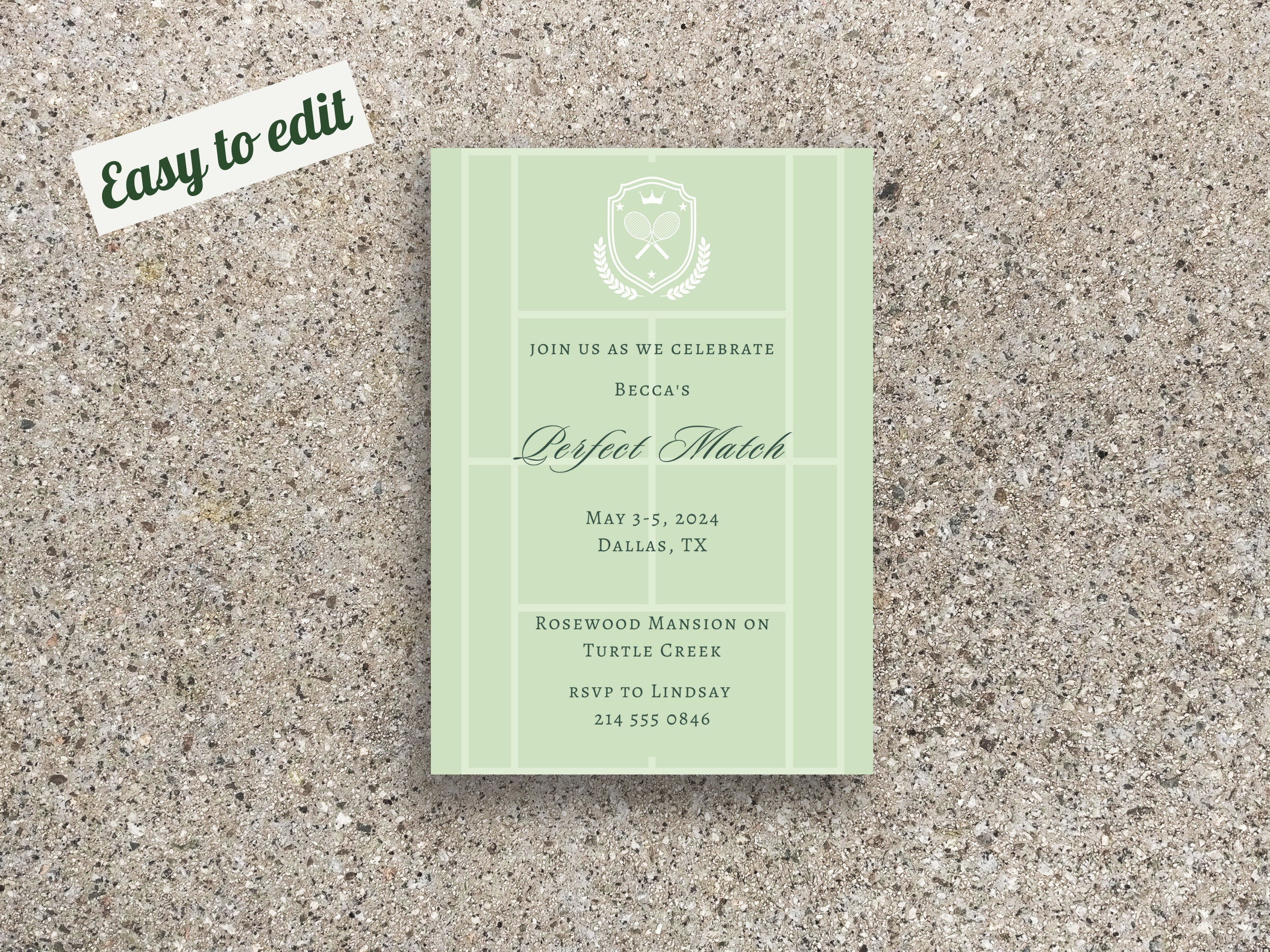 Perfect Match Bachelorette Invitation Template Canva, Met Her Match ...