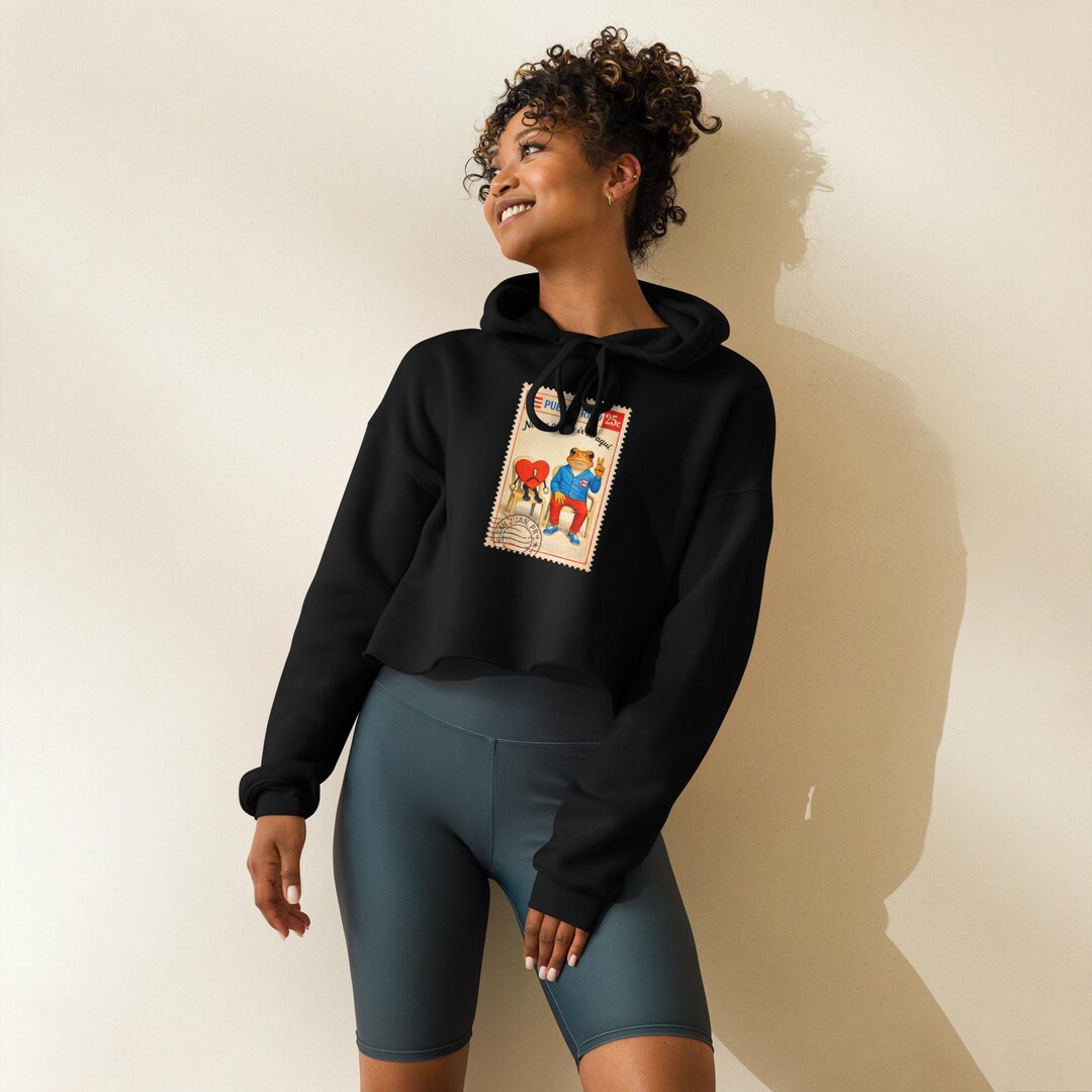 Dtmf Concho Crop Hoodie - Etsy