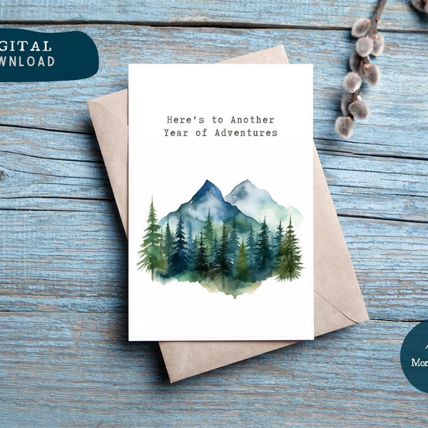 Birthday Card "another Year of Adventure" - Etsy