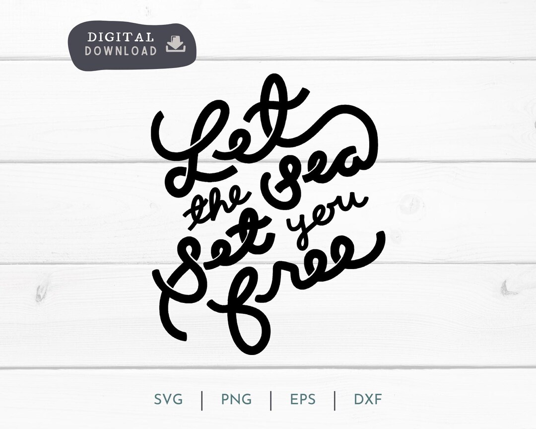 Sea, Ocean, Sailing SVG PNG, Adventure Hand Lettering Digital Download ...