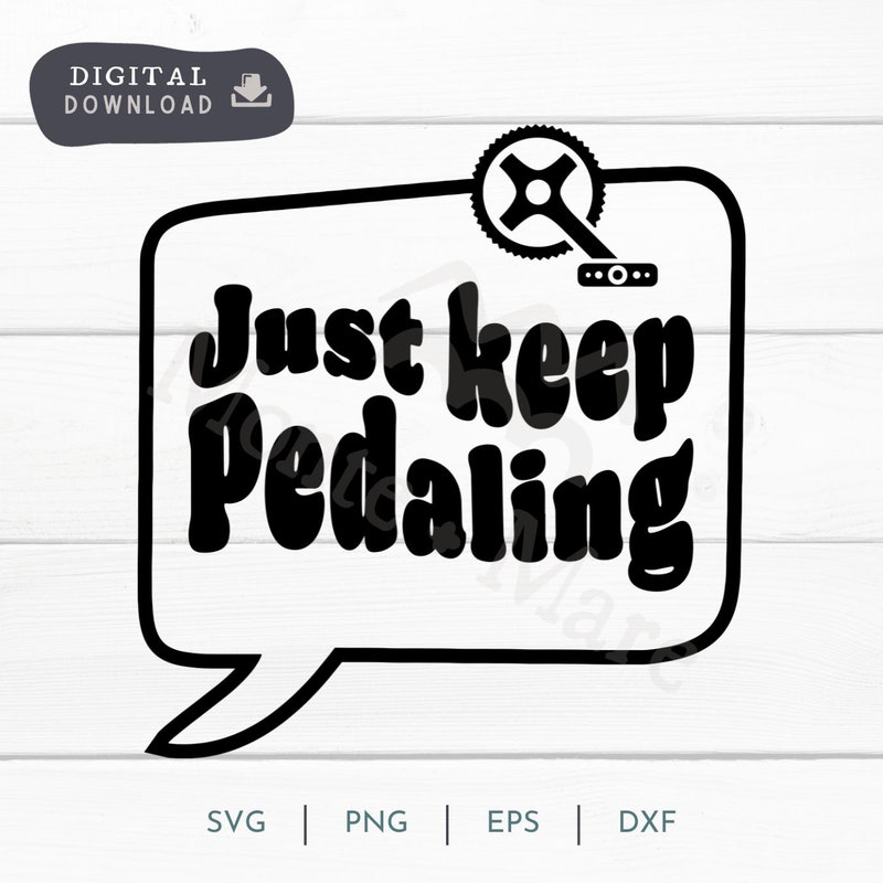 Keep Pedaling - Etsy