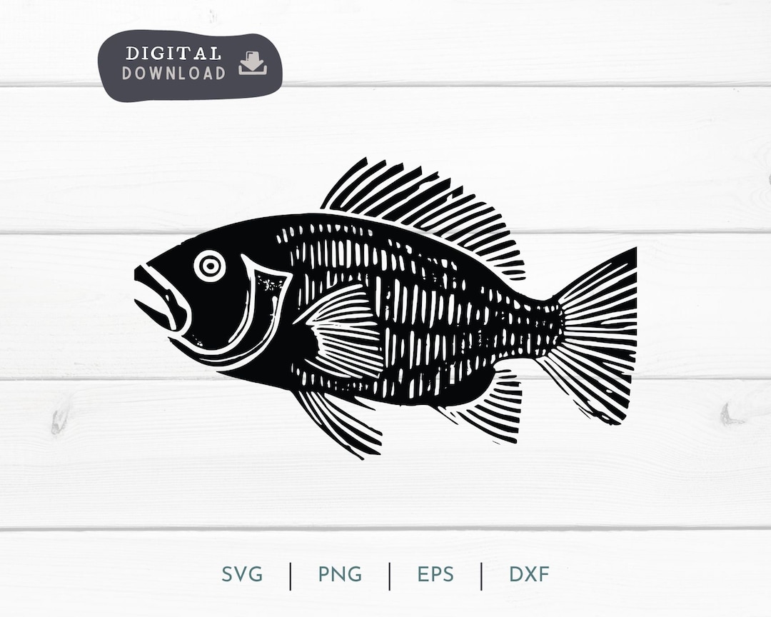 Fish Instant Download SVG PNG, Sea and Fish Digital Clipart EPS - Etsy