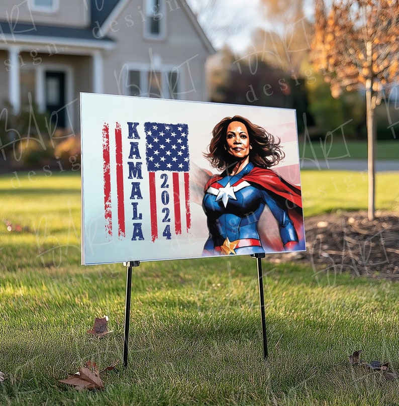 Kamala Harris for President Yard Sign Show Your Support With This Bold ...