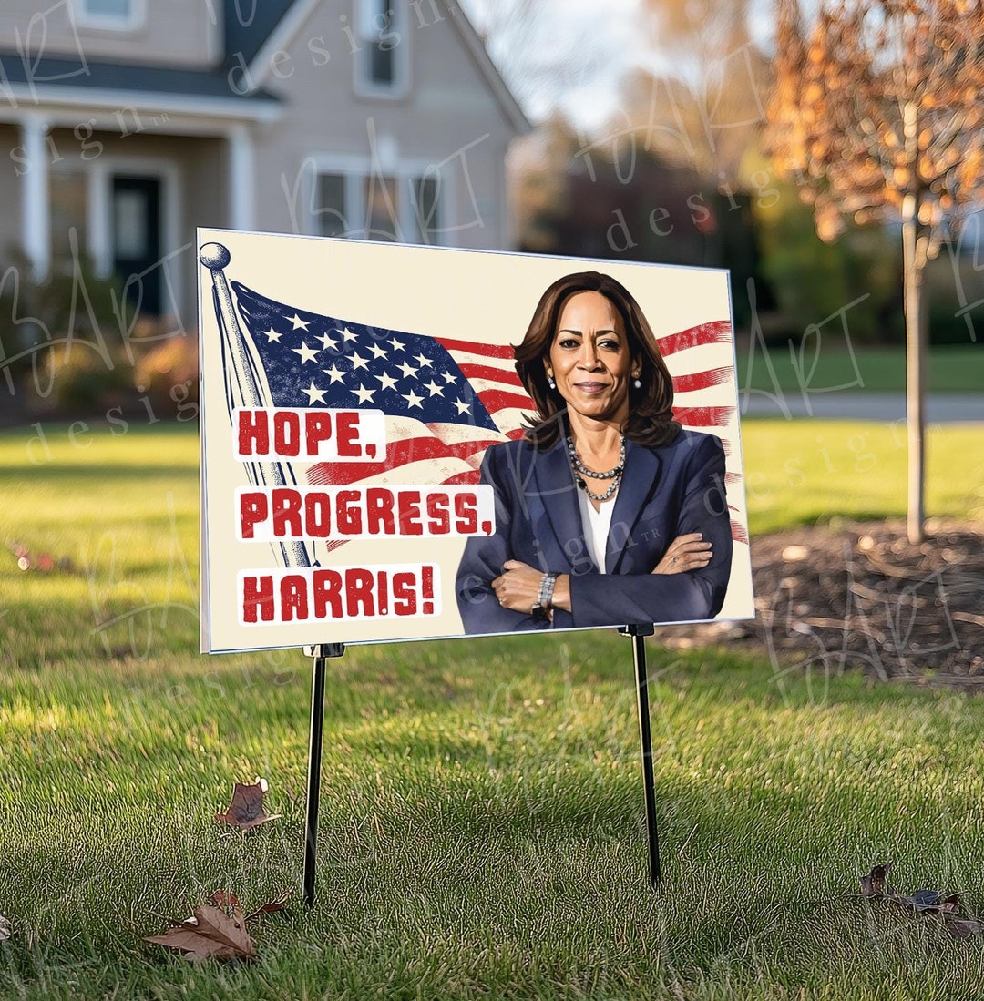 Harris & Walz Yard Sign 18x24 Inch Yard Sign Printable Harris Yard Sign ...