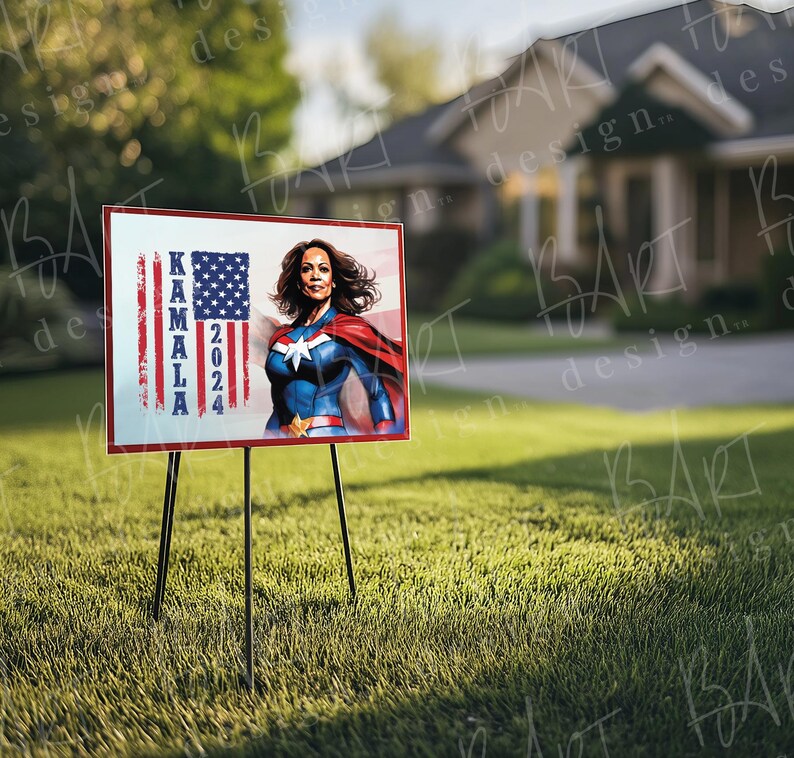 Kamala Harris for President Yard Sign Show Your Support With This Bold ...