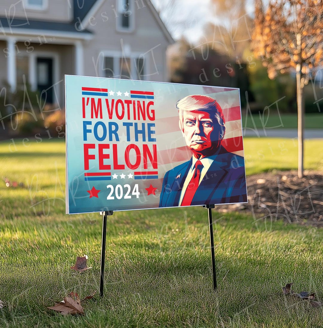 Pro-trump Yard Sign Trump 2024 & Vance Senate Sign 18x24 Printable Yard ...