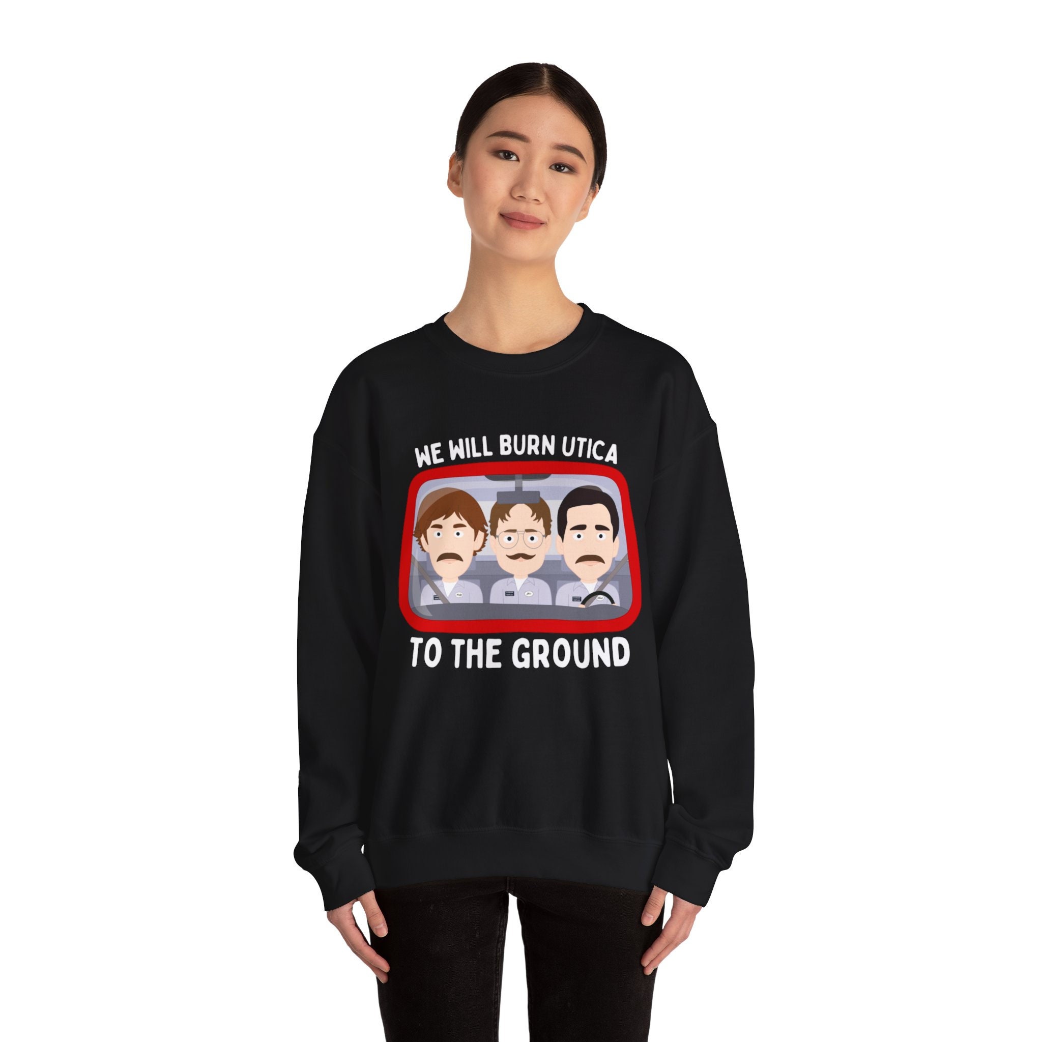 The Office Sweatshirt Burn Utica to the Ground Unisex Heavy Blend ...