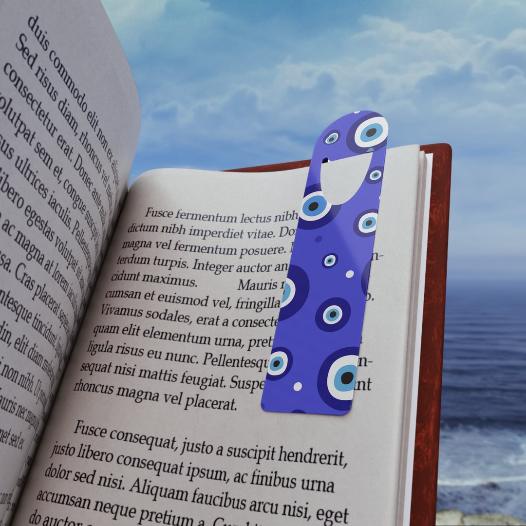 Evil Eye Bookmark | Protection Blue Eyes Aesthetic Bookmark - Etsy