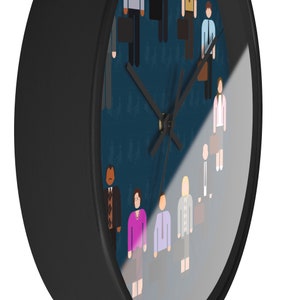 The Office Clock | the Office Logo Figure Dunder Mifflin Wall Clock ...
