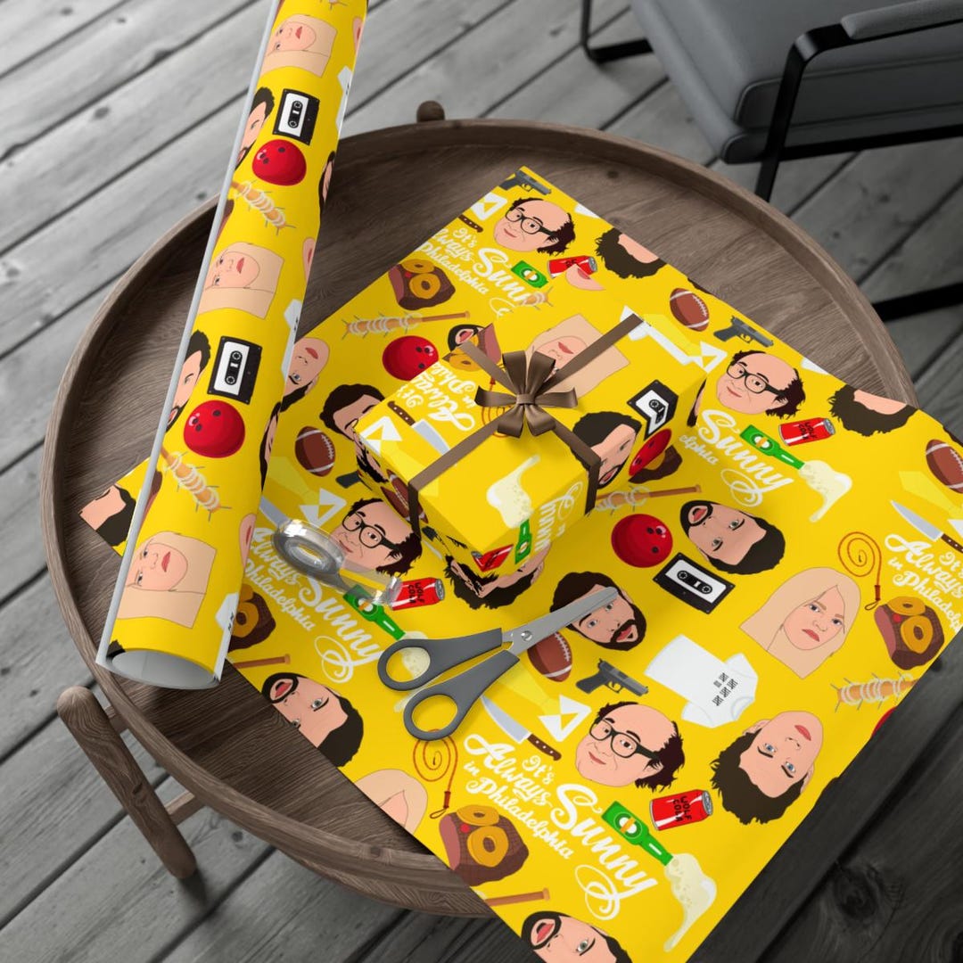 Always Sunny Wrapping Paper | Dee Dennis Mac Charlie Frank Gift Wrap ...