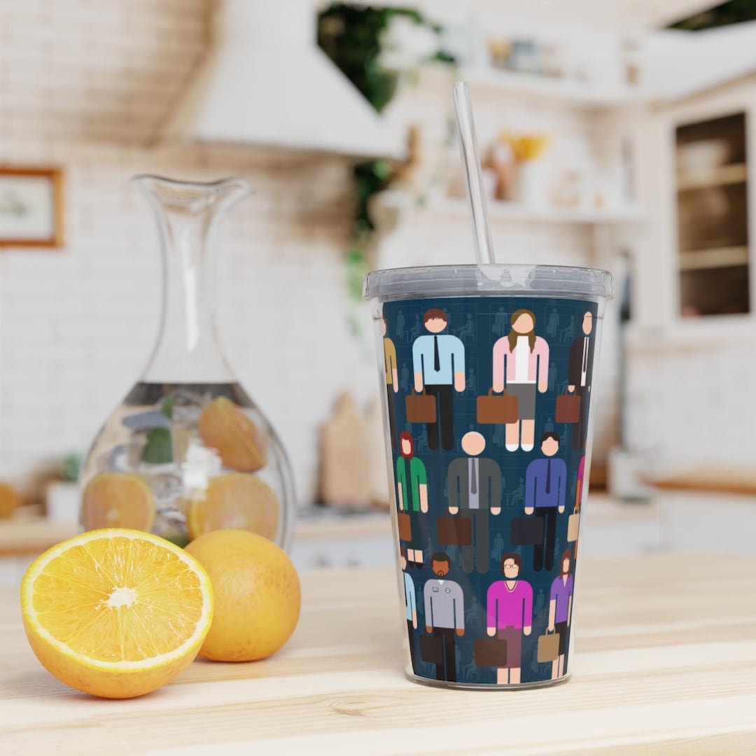 Der Büro Becher Die Büro-Logo-Abbildung Dunder Mifflin Plastikbecher ...