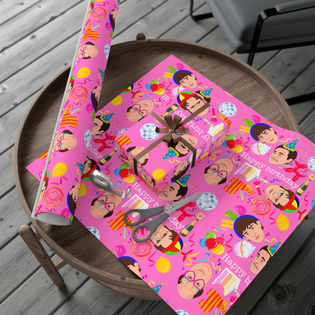 The Office Birthday Wrapping Paper | the Office Happy Birthday Gift ...