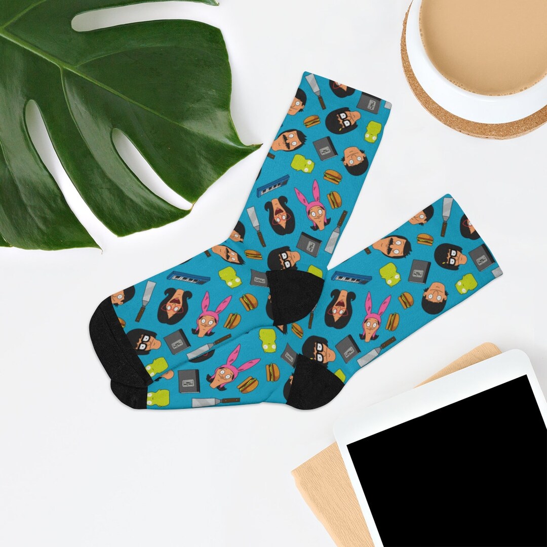 Bob's Burgers Socks | Bob Linda Tina Gene Louise Belcher Recycled Poly ...