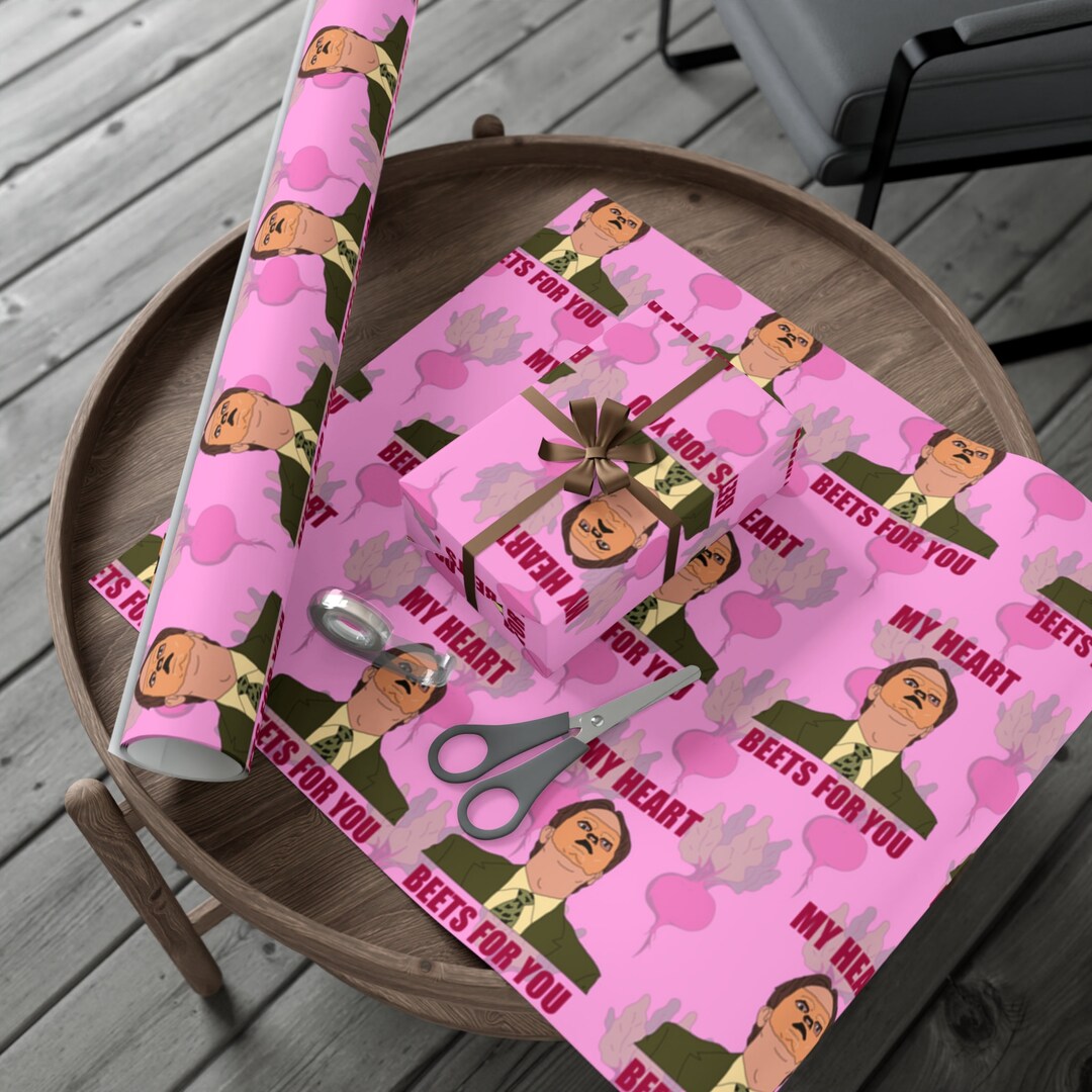 Dwight Schrute My Heart Beets for You Wrapping Paper | the Office ...