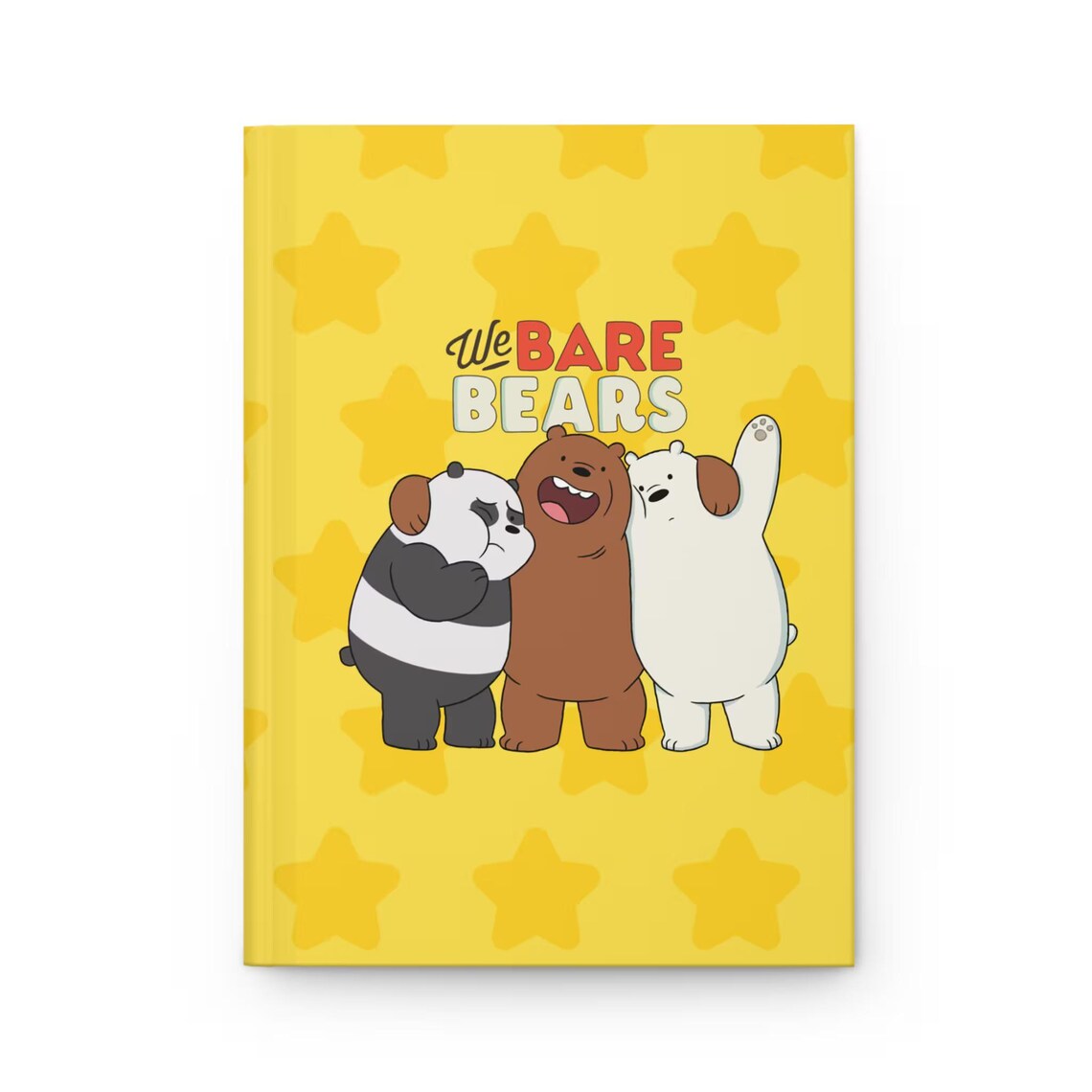 We Bare Bears Notebook | Grizzly Panda Ice Bear Hardcover Journal Matte ...
