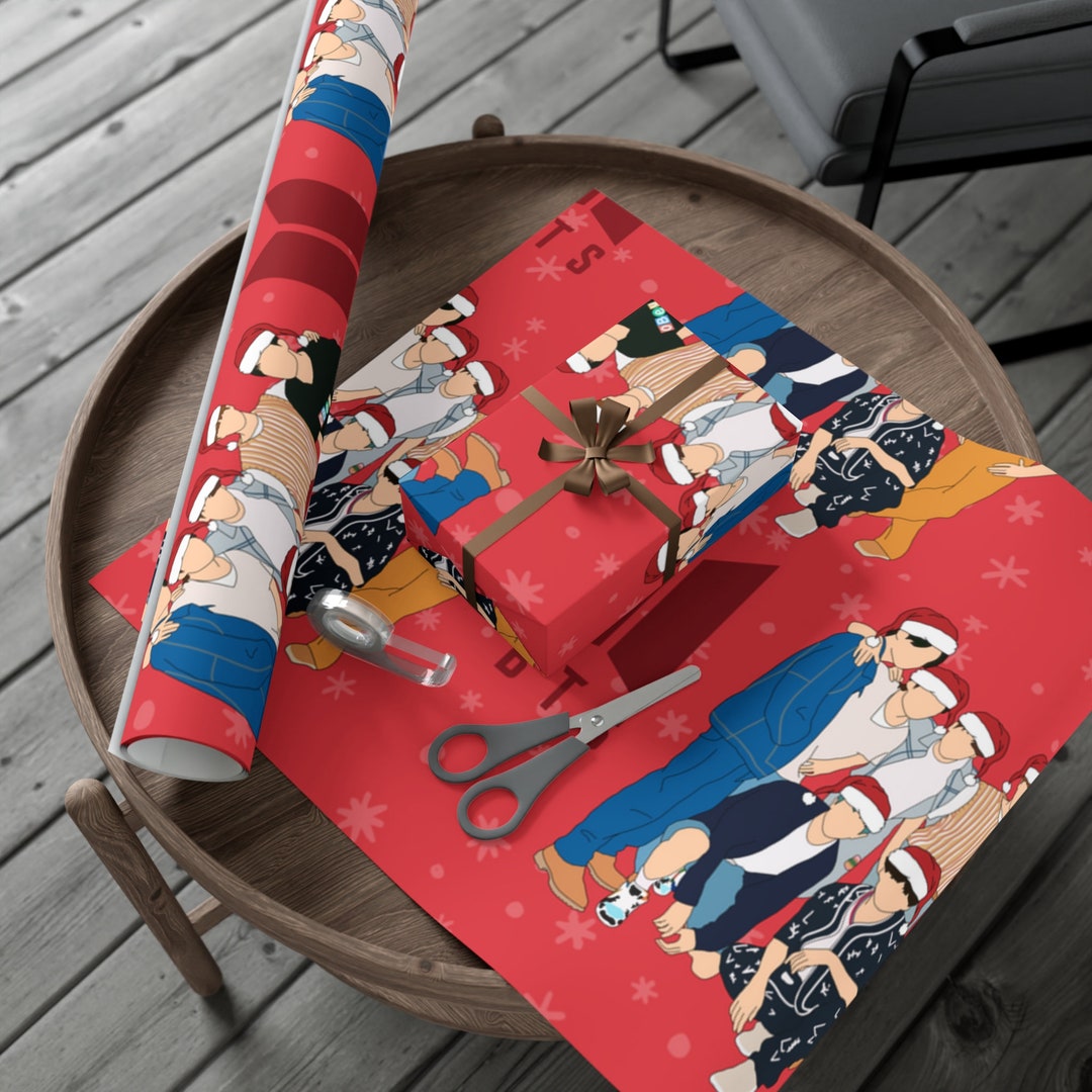 BTS Gift Wrapping Bangtan Gift Wrap Papers RM Jhope Suga Jin V Jungkook ...