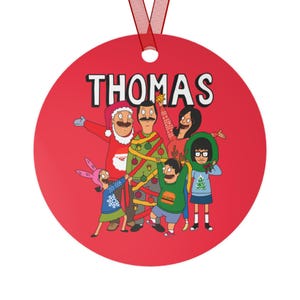 Custom Personalized Bob's Burgers Ornament | Bob Linda Gene Tina Teddy ...