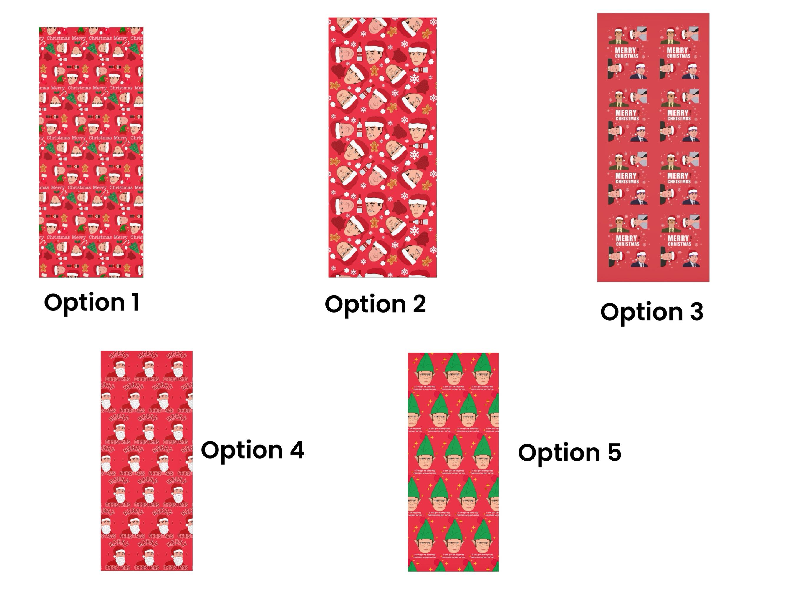 The Office Christmas Wrapping Paper | Dunder Mifflin Gift Wrap Papers ...