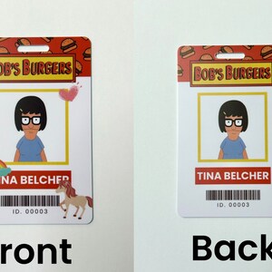 Bob's Burgers ID Badge Name Tag Cosplay Costume Dress up Prop | Louise ...