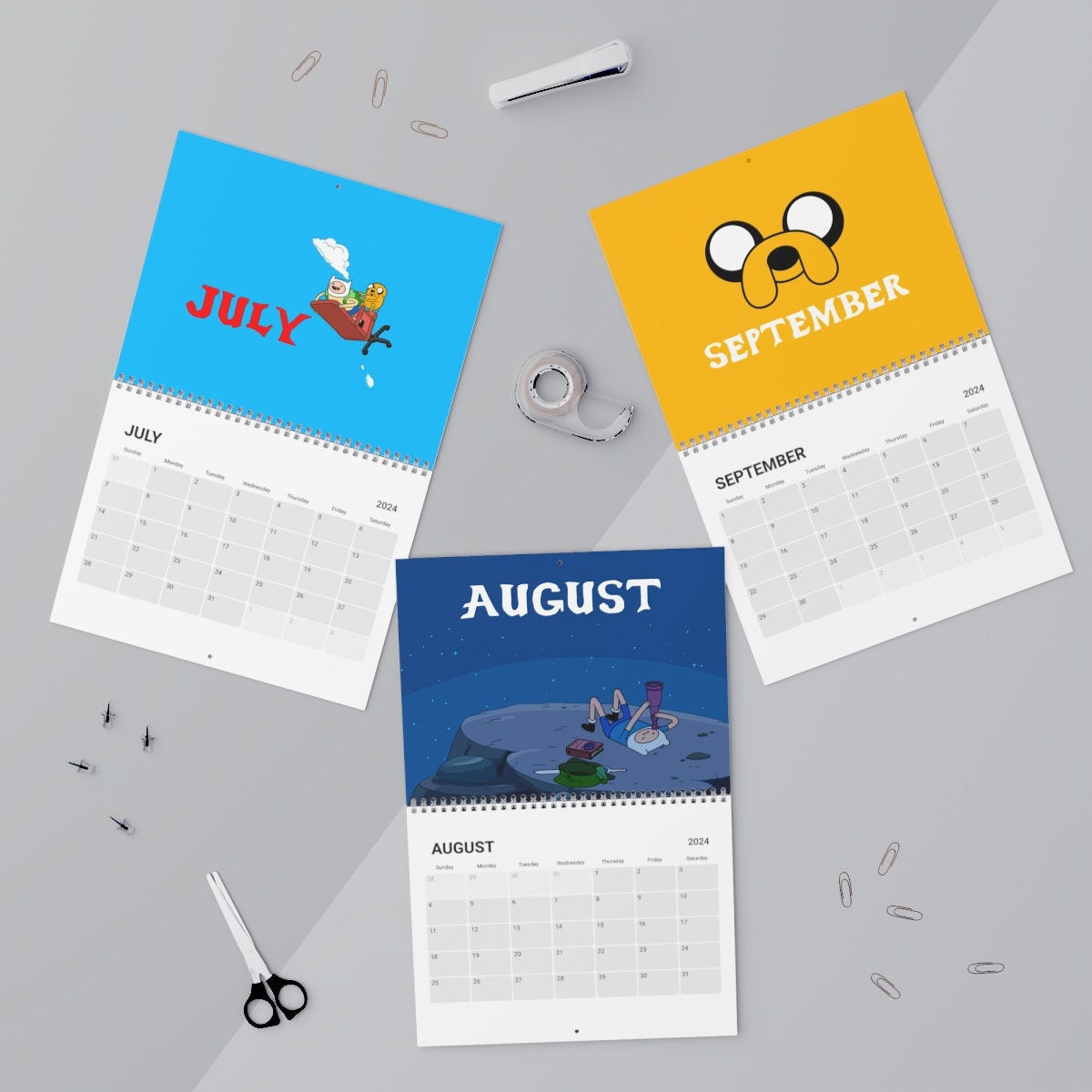 Adventure Time Calendar (2024) | Finn The Human Jake The Dog Princess ...