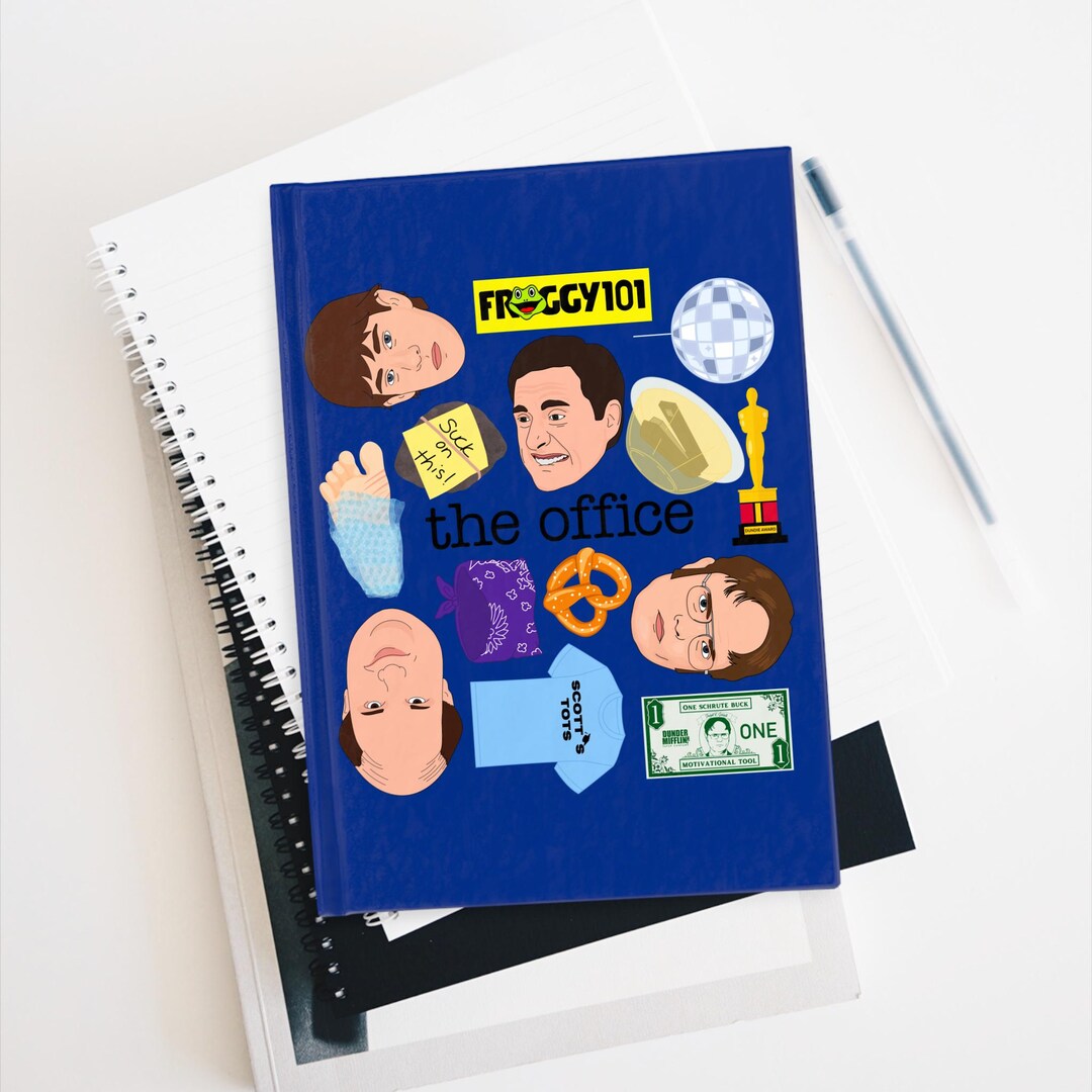 The Office Notebook | Michael Scott Dwight Jim Kevin Logo Figure Dunder ...