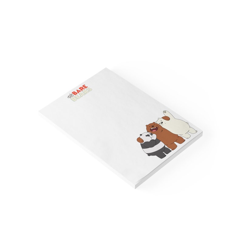 We Bare Bears Sticky Notes Pad | Grizzly Panda Ice Bear Post-it® Note ...