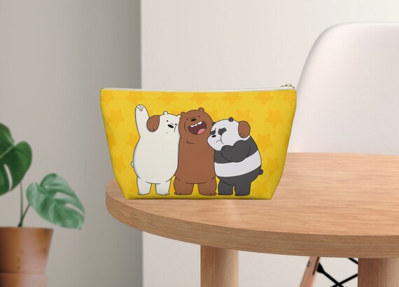 We Bare Bears Pouch We Bare Bears Grizzly Panda Ice Bear Accessory Pouch W T bottom WBB Gift for Her for Him Etsy UK