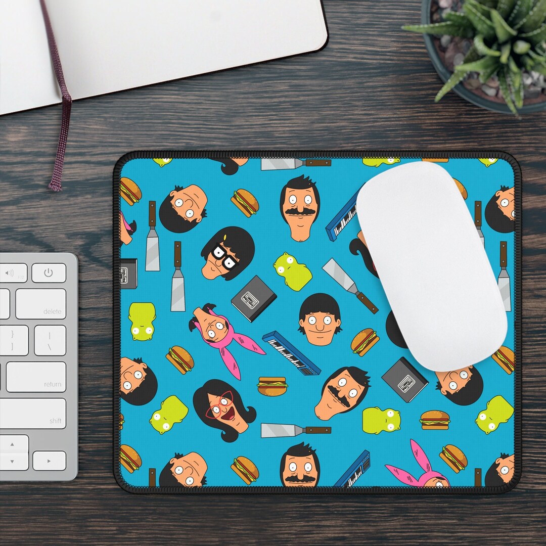 Bob's Burgers Mouse Pad | Gene Louise Tina Linda Bob Belcher Gaming ...