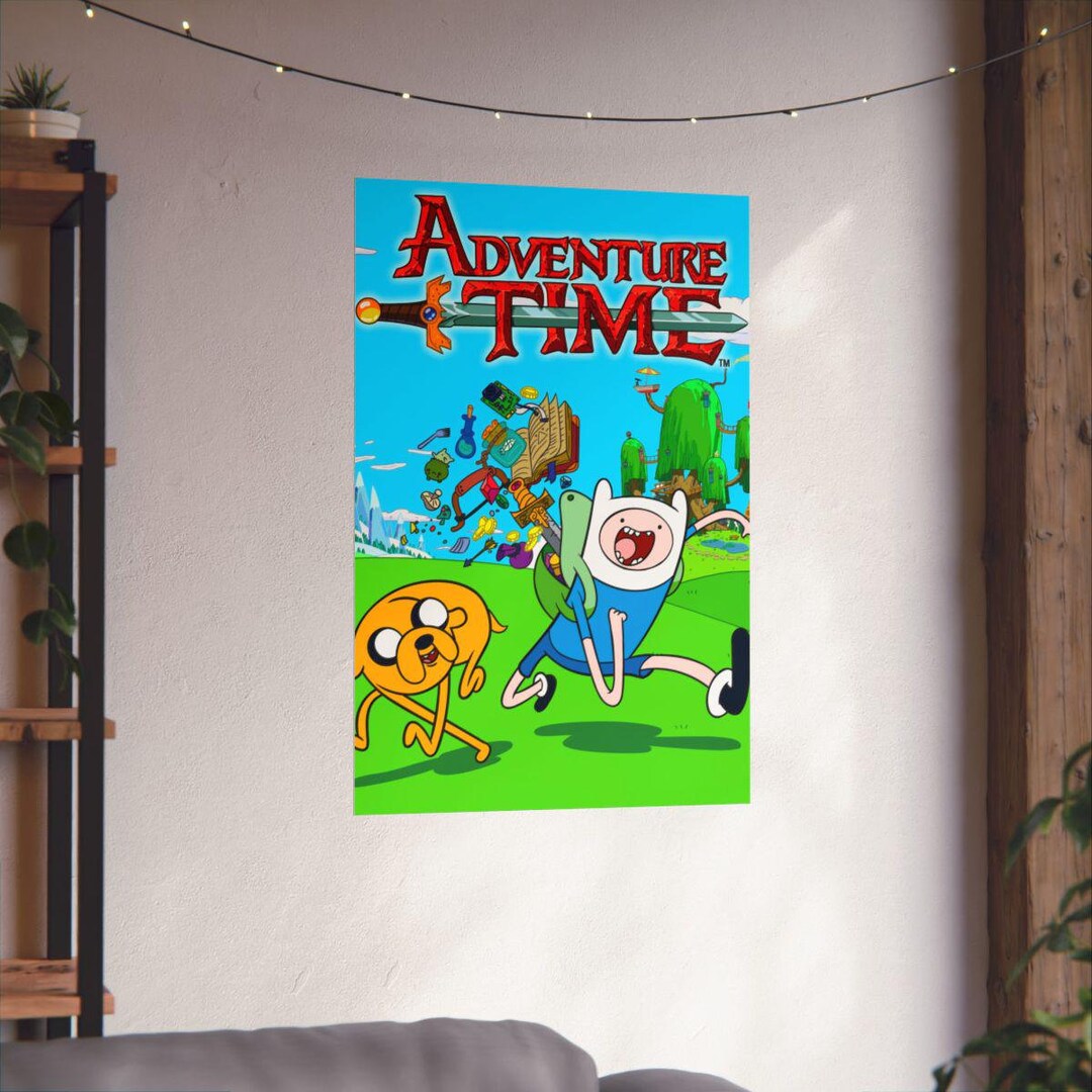 Adventure Time Poster | Custom Name Adventure Time Matte Vertical ...