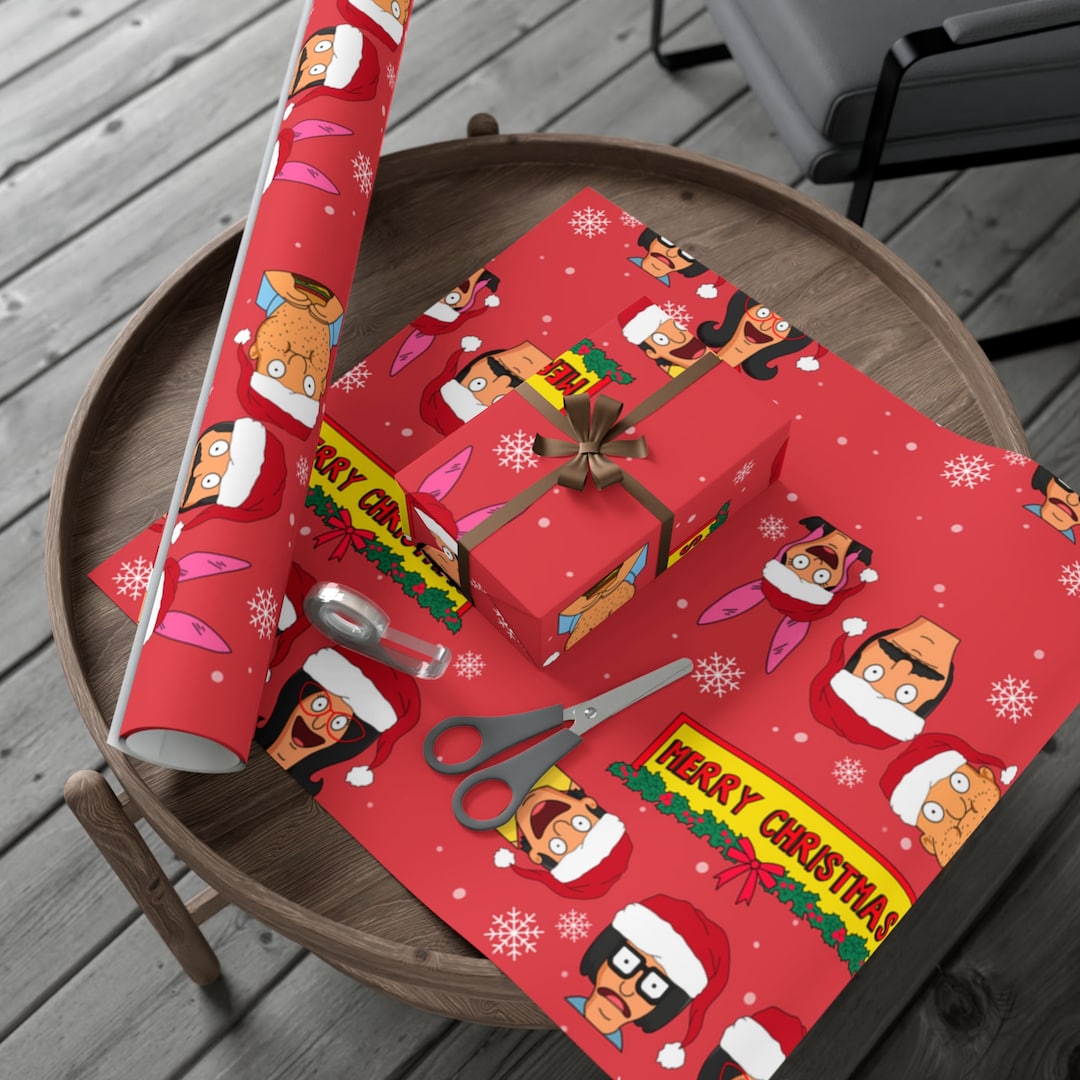 Bob's Burgers Christmas Wrapping Paper Bob's Burgers Merry Christmas ...