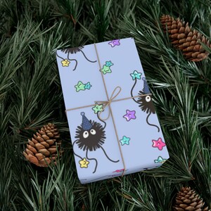 Sprite Birthday Gift Wrap Papers | Kawaii Cute Purple Star Sprite ...