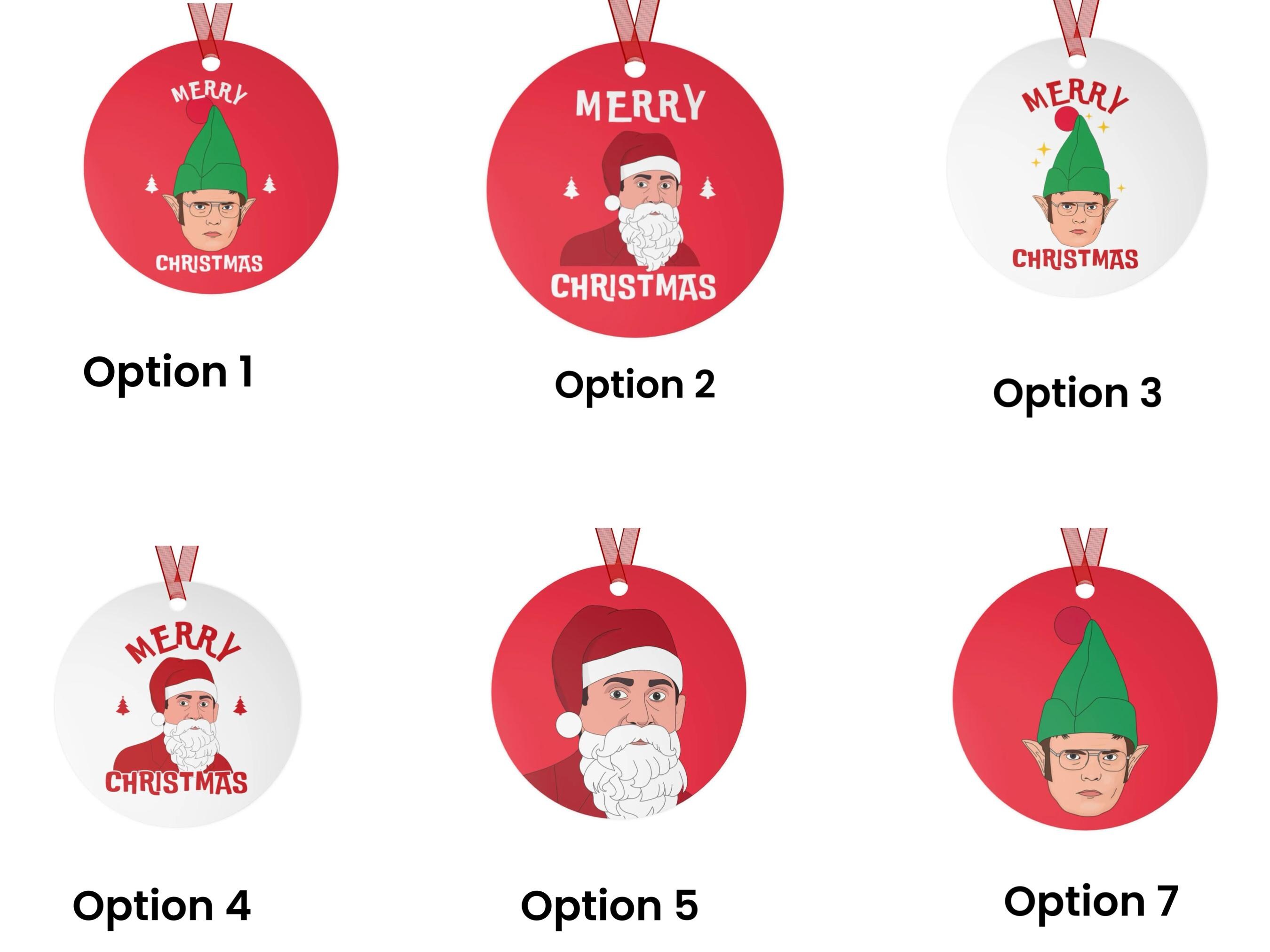 The Office Ornament | Michael Scott Santa Dwight Schrute Elf Christmas ...