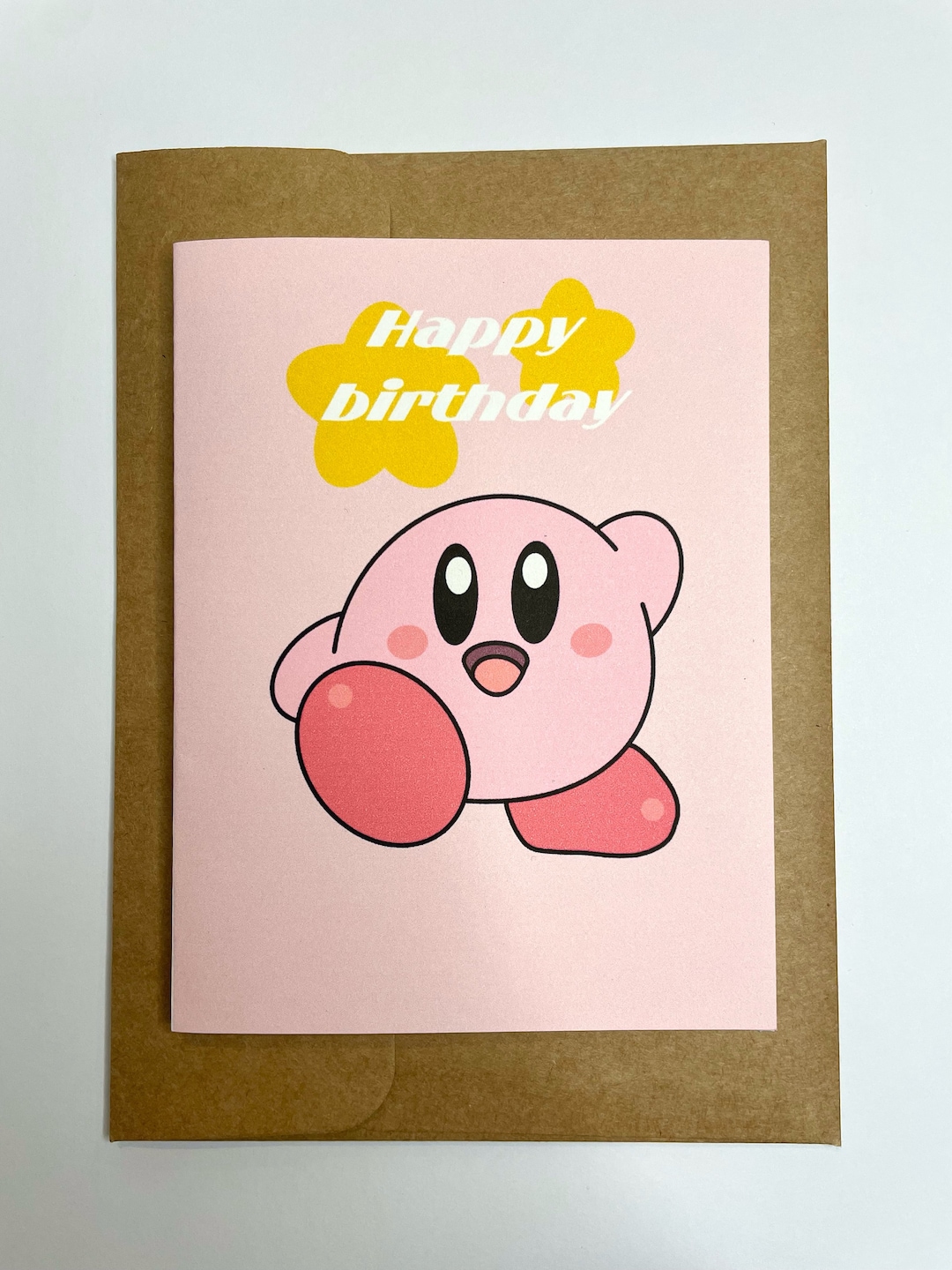 Kirby Birthday Card Kirby Happy Birthday Card - Etsy Canada