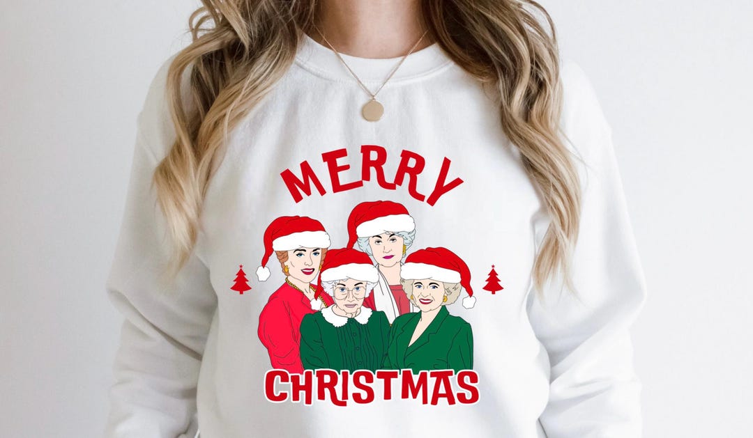 The Golden Girls Christmas Graphic Crewneck | Sophia Dorothy Blanche ...