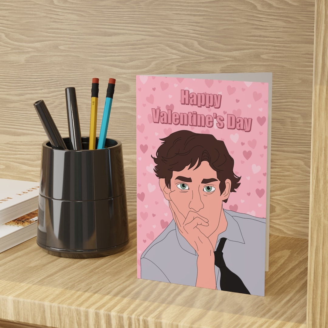 Jim Halpert Valentine's Day Card | the Office Dunder Mifflin Happy ...