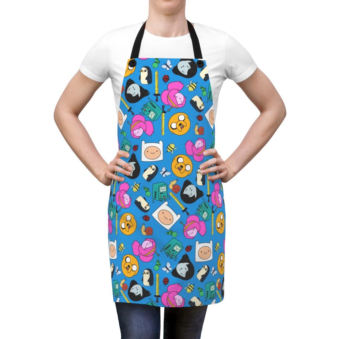 Adventure Time Apron | Finn the Human Jake the Dog BMO Marceline Apron ...