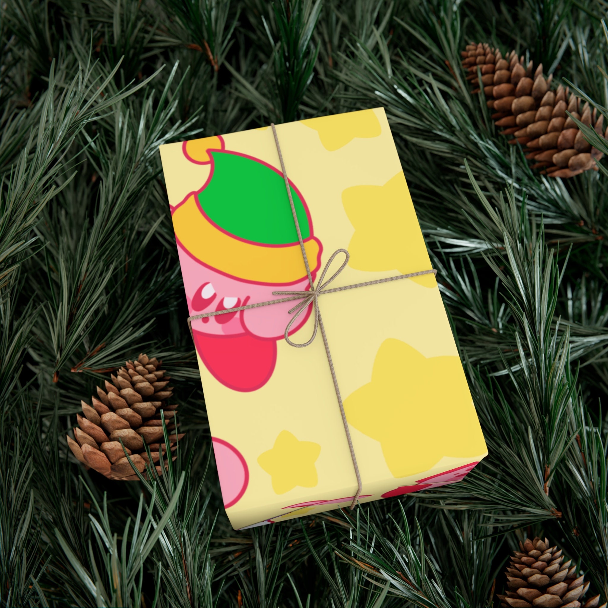 Kirby Wrapping Paper Kirby Gift Wrap Papers Birthday Celebration Gift ...